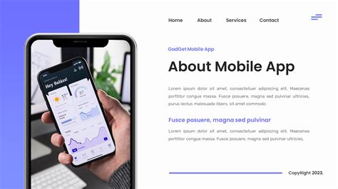 Gadget Mobile App SAAS Google Slides Template Presentation Templates