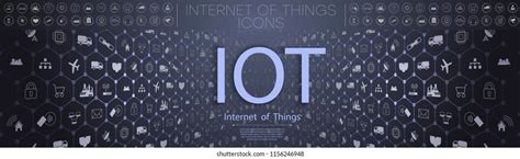 Internet Things Iot Networking Concept Connected Stock Vector Royalty