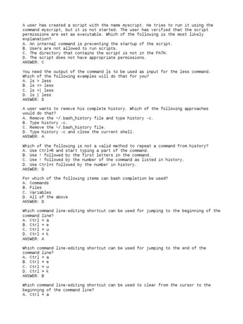 Linux System Administration Quiz 2 Pdf Directory Computing