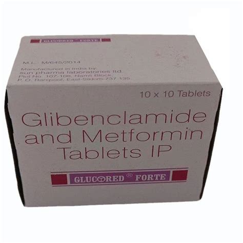 Glibenclamide And Metformin Tablets Ip 500 Mg At ₹ 800box In
