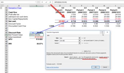 Excel NPV Functions Online Excel Training AuditExcel Co Za