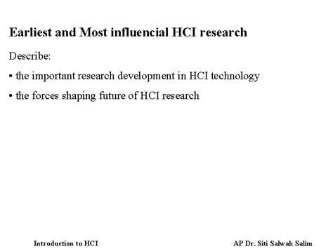 Introduction To Hci What Is Humancomputer Interaction Hci