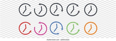 Clock Arrow Vector Set Design Vector Stock Vector Royalty Free Shutterstock