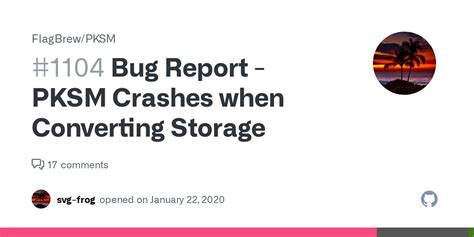 Bug Report Pksm Crashes When Converting Storage · Issue 1104