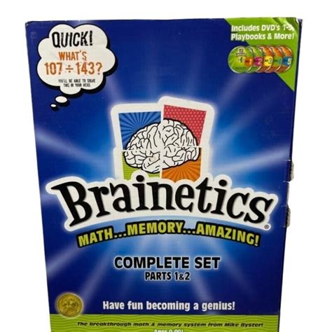 Brainetics Complete Set Part 1 And 2 Breakthrough Math And Memory System