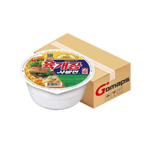 농심 육개장 사발면 컵라면 6입 Gomaps