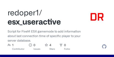 Github Redoper1esxuseractive Script For Fivem Esx Gamemode To Add