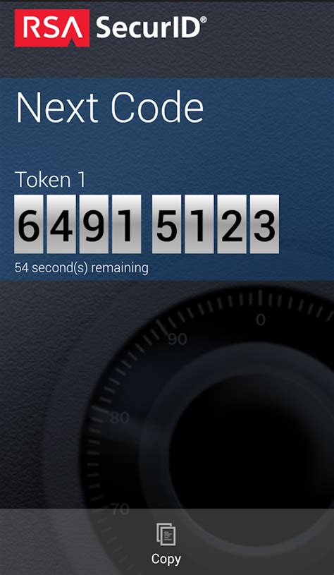 RSA SecurID Software Token Screenshot