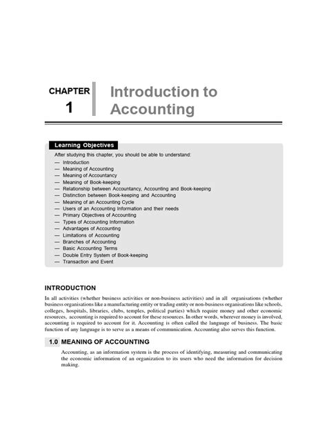 Unit 1 Introduction Pdf Expense Historical Cost