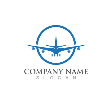 Aeroplane Logo Icon Vector Illustration Template Airborne Aerospace