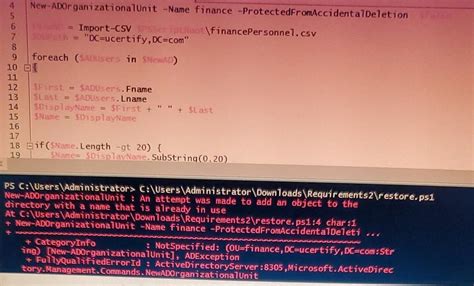 solved 4 new adorganizationalunit name finance
