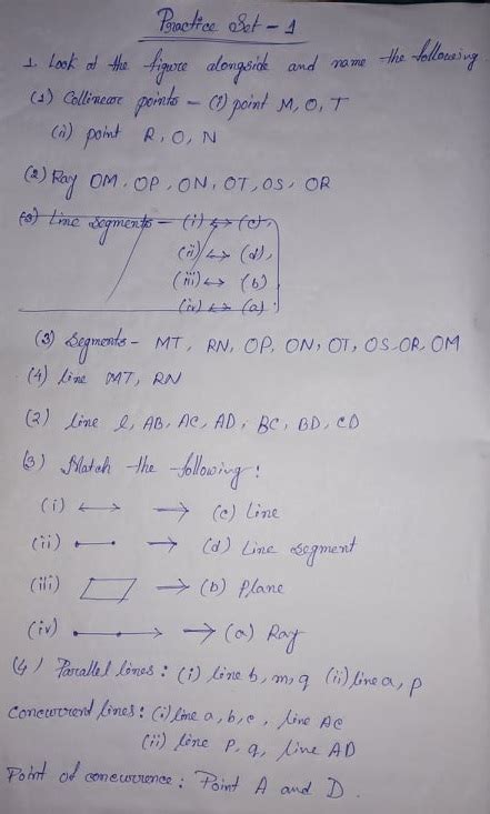 Maharashtra Board Class 6 Maths Chapter 1 Basic Concepts In Geometry