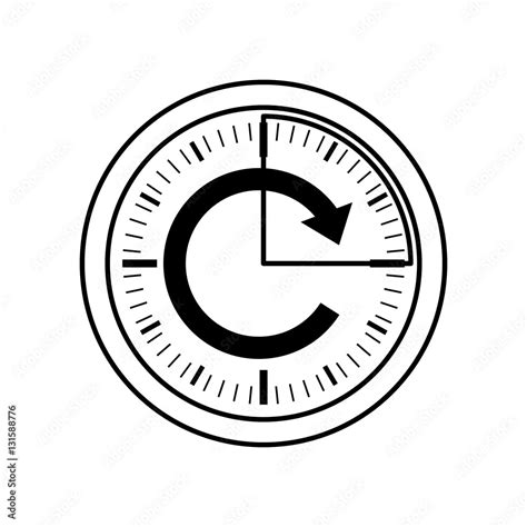 Time Clock Symbol Icon Vector Illustration Graphic Design Stock Vector Adobe Stock