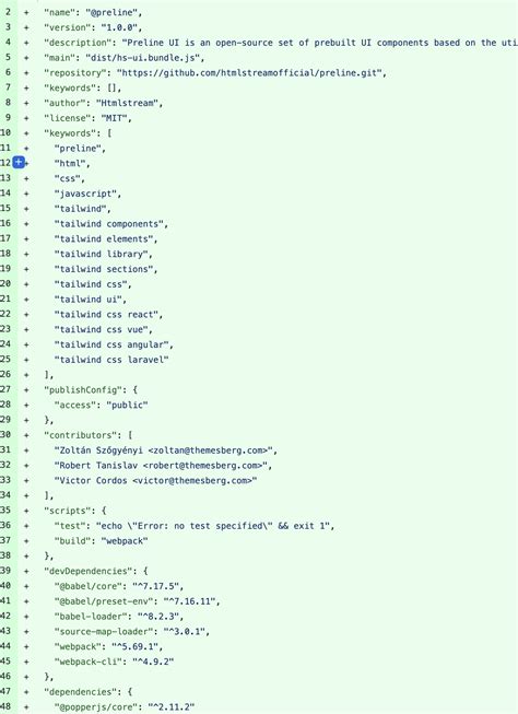fork from flowbite shouldn t it be mentioned · issue 1 · htmlstreamofficial preline · github