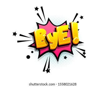 Bye Goodbye Cartoon Funny Retro Candy Stock Vector (Royalty Free) 1558021628 | Shutterstock