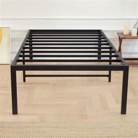 Lusimo Twin Xl Metal Bed Frame 18 Inch Heavy Duty Platform Bed Frame