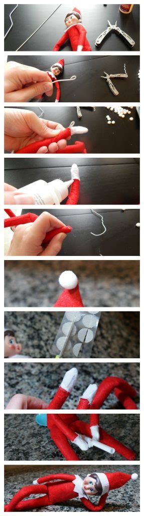 No Sew And Cheap Way To Make Elf On The Shelf Posable
