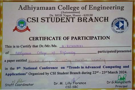 rithikasri h on linkedin csi 9th