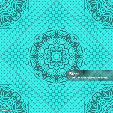 꽃 레이스 장식입니다 현대 기하학적 패턴입니다 원활한 벡터 일러스트입니다 벽지 초대장 장식 직물에 대 한 텍스처 벡터 일러스트 레이 션 0명에 대한 스톡 벡터 아트 및 기타