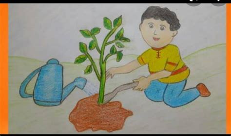 Poster Making On Tree Plantation India NCC