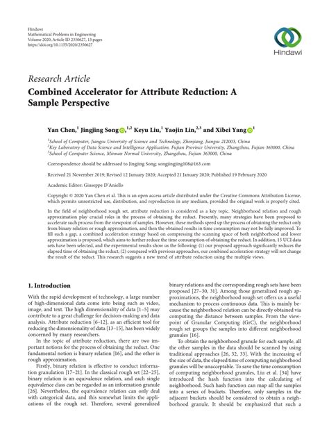Pdf Combined Accelerator For Attribute Reduction A Sample Perspective