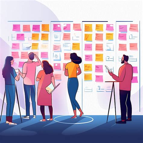 Premium Ai Image Agile Methodology Vector