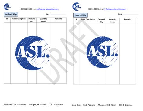 Indent Form Pdf