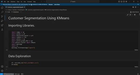 Finished Customer Segmentation Project Using K Means Clustering Sharwin S Posted On The Topic