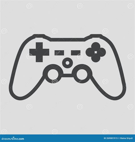 Hand Drawn Joystick Game Console Controller Design Vector Flat Isolated