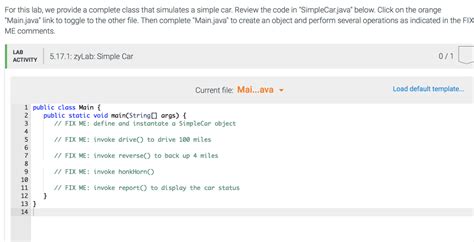 solved for this lab we provide a complete class that