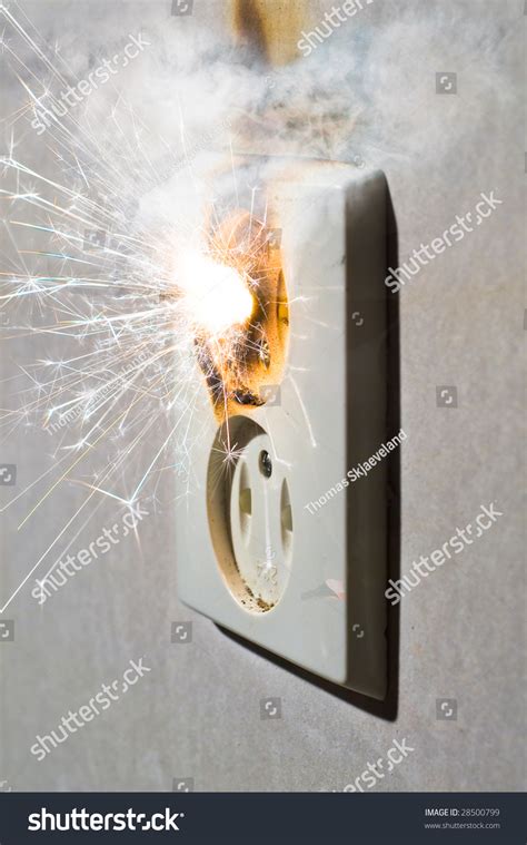 Electrical Failure Causing Short Circuit Power Stock Photo Shutterstock