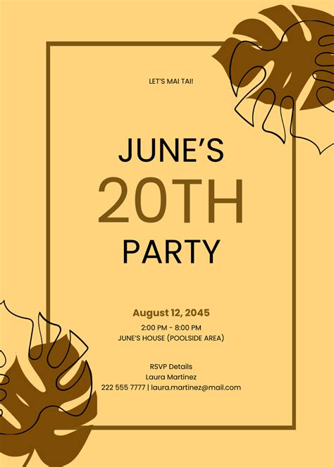 Free Border Invitation Templates Editable And Printable