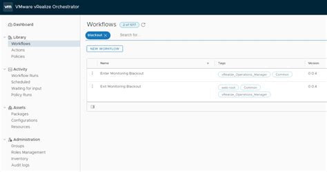 Vrops Custom Vro Workflows Vman