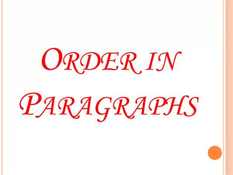 Unity Coherence Emphasis Pptx