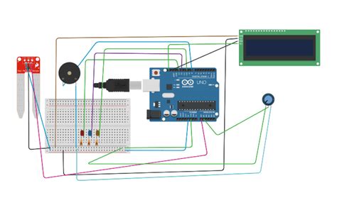 Circuit Design Program 5 Soil Moisture Sensor Tinkercad