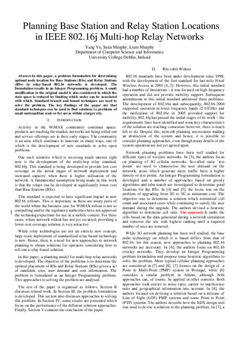 pdf planning base station and relay station locations in ieee 802 16j