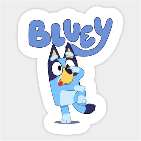 Bluey And Bingo Funny Bluey And Bingo Sticker Teepublic