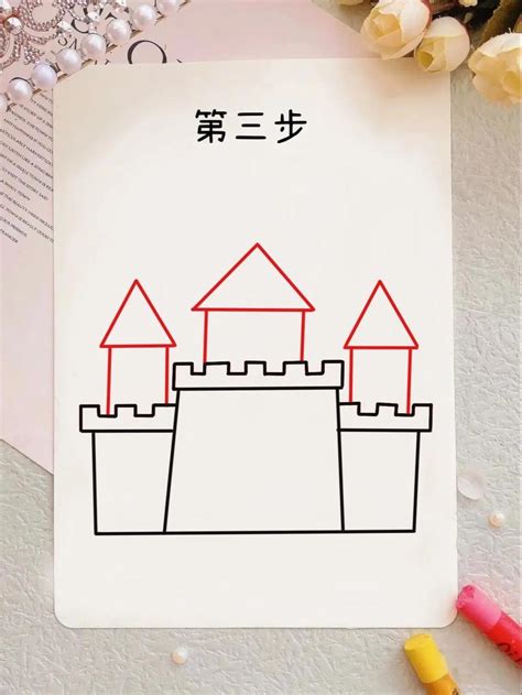 城堡的简笔画20张 几塔之家
