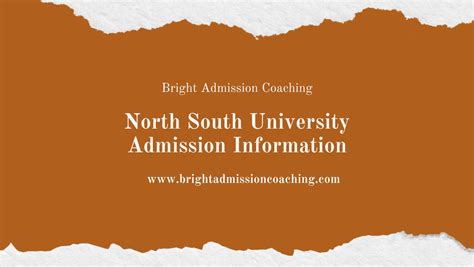 North South University Admission Information Facebook