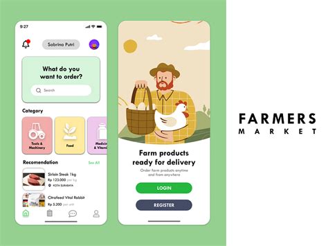 Online Store Mobile App Design Farmers Market By Sabrina Putri Aulia On Dribbble