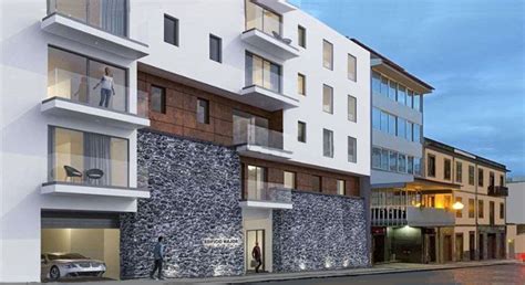 Imagem Promocional Do Prédio Construído Sobre A Muralha Do Funchal Da