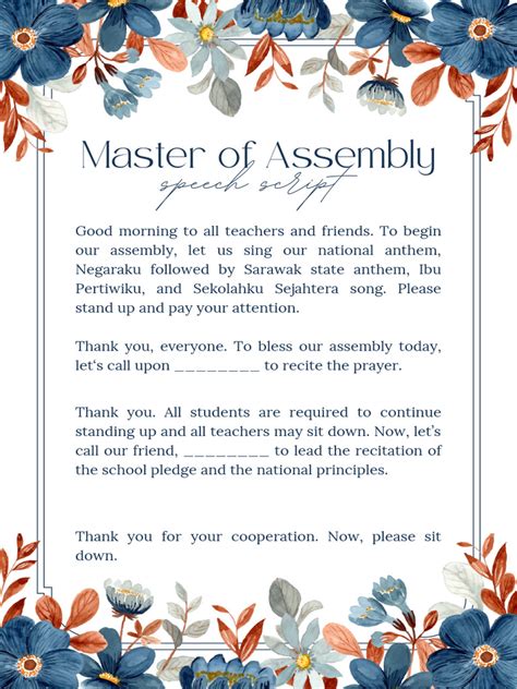 Assembly Speech Cardsp Pdf Assembly Speech Cardsp Pdf