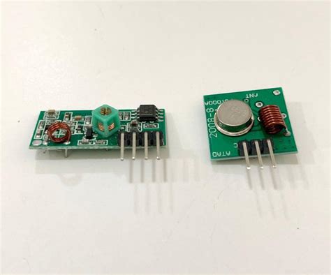 kit módulo rf 433mhz transmissor receptor arduino pic receptor