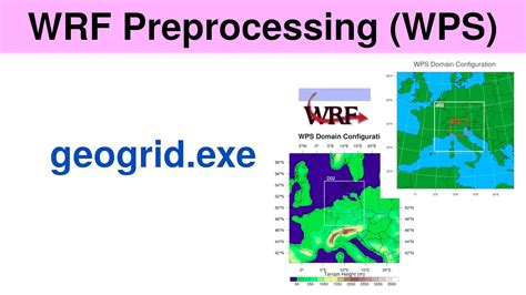 Wrf Preprocessing Wps Geogridexe Youtube