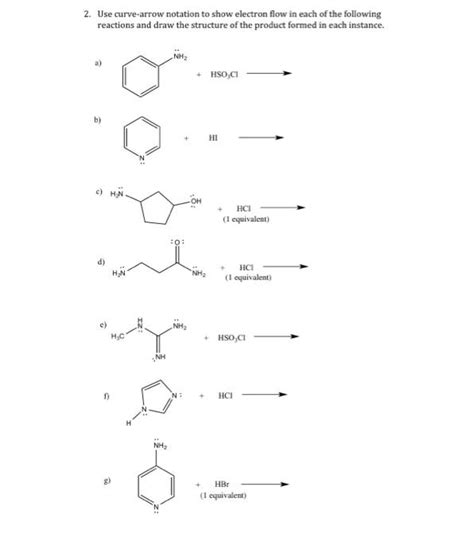 2 Use Curve Arrow Notation To Show Electron Flow In