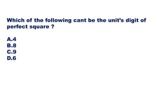 Unit Digit Questions For Ssc Railways And Csat PPTX Education