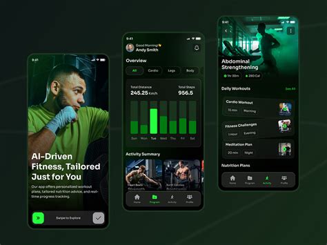 fitness ai mobile app ui design fit monks by design monks ux ui