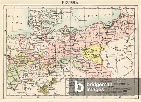 Image Of Map Of The Kingdom Of Prussia 1866 Detail Of The