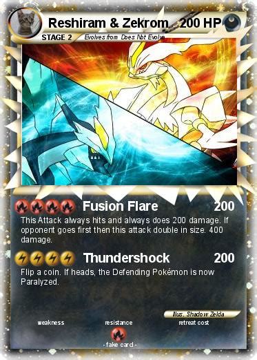 Pokémon Reshiram Zekrom 251 251 Fusion Flare My Pokemon Card