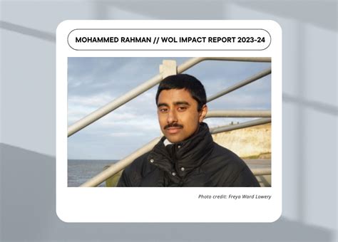 Meet Mohammed Rahman Impact Report 2023 24 Writing Our Legacy